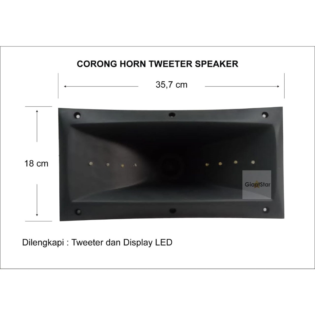 Jual TWEETER 18x36cm TWETER TWITER SPEAKER CORONG HORN BAHAN PLASTIK ...