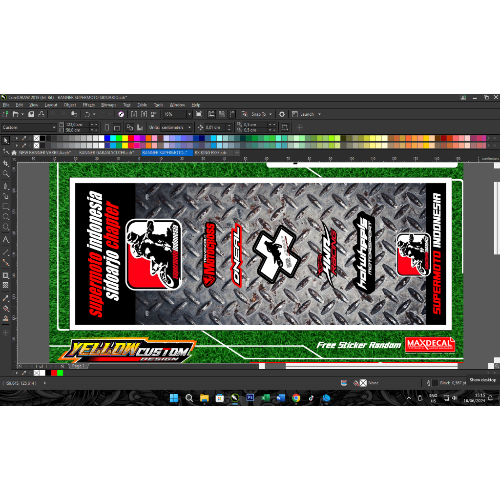 Jual BANNER KARPET MOTOR ALAS MOTOR SUPERMOTO INDONESIA | Shopee Indonesia