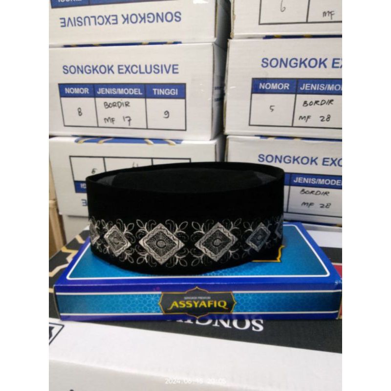 Jual Peci Songkok Batik BORDIR Full exclusive | Shopee Indonesia