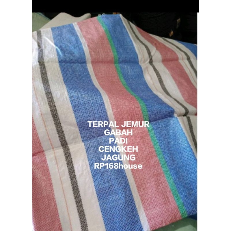 Jual terpal jemur padi 3m x 4m terpal jemur gabah terpal hamparan hasil ...