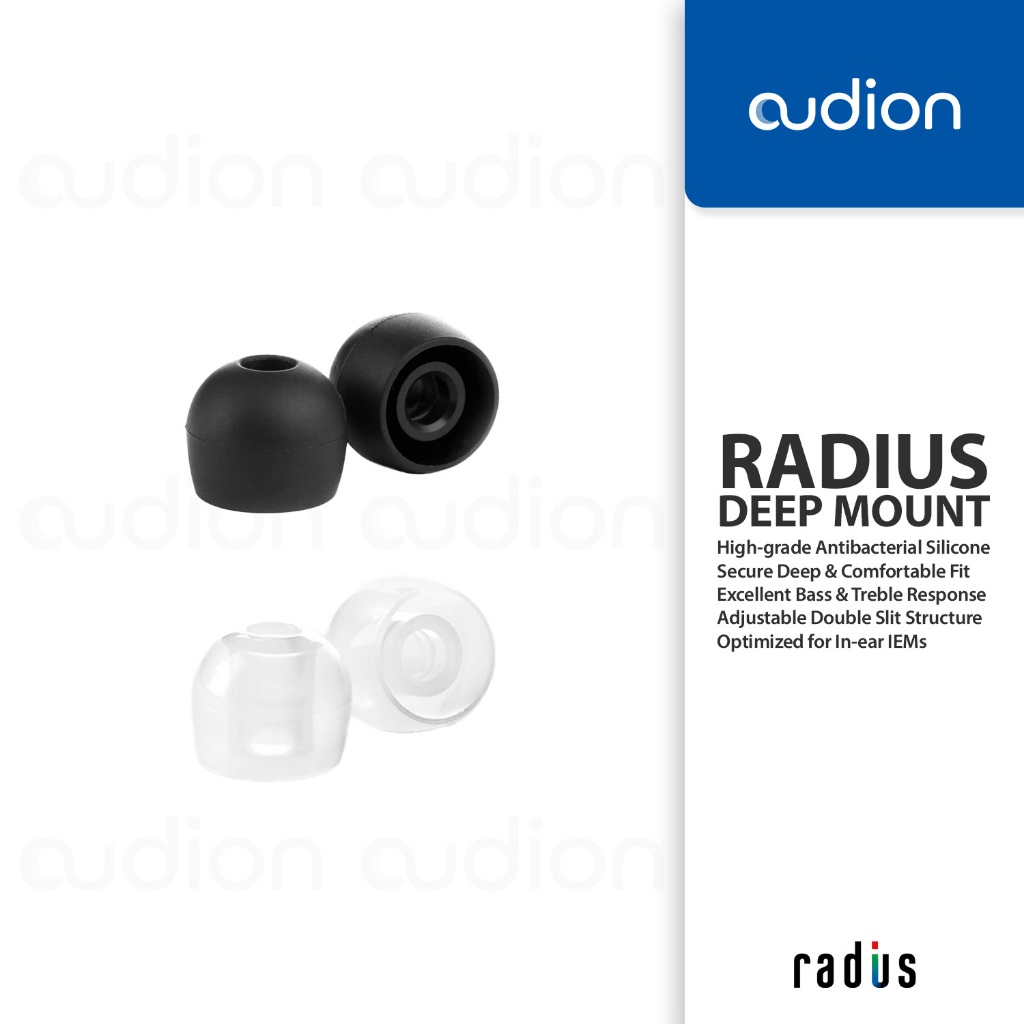 Jual RADIUS Deep Mount Earpiece | Premium Antibacterial Silicone ...