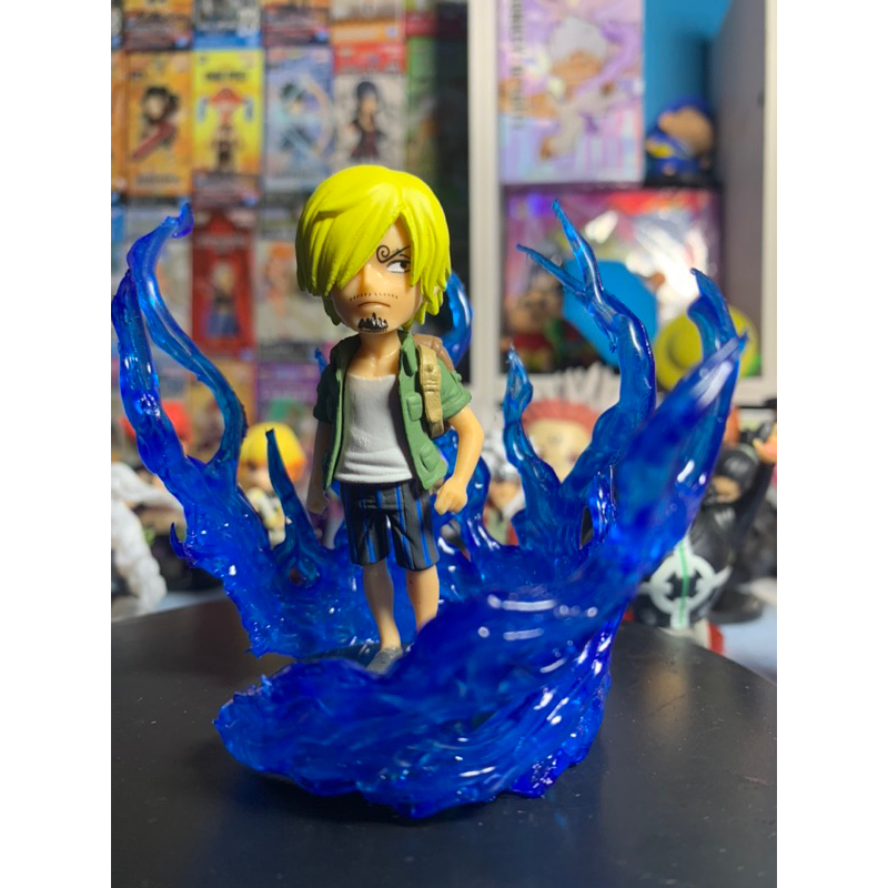 Jual figure sanji recast + effect blue flame | Shopee Indonesia