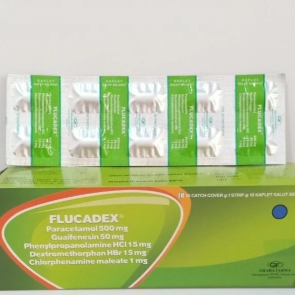Jual Flucadex 1 STRIP ISI 10 KAPLET - Meredakan Demam, Hidung Tersumbat ...