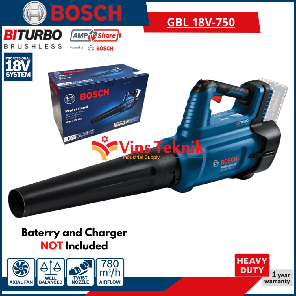Jual Mesin Blower Cordless Hand Blower Baterai Brushless GBL18V-750 Bosch GBL 18V-750 | Shopee ...