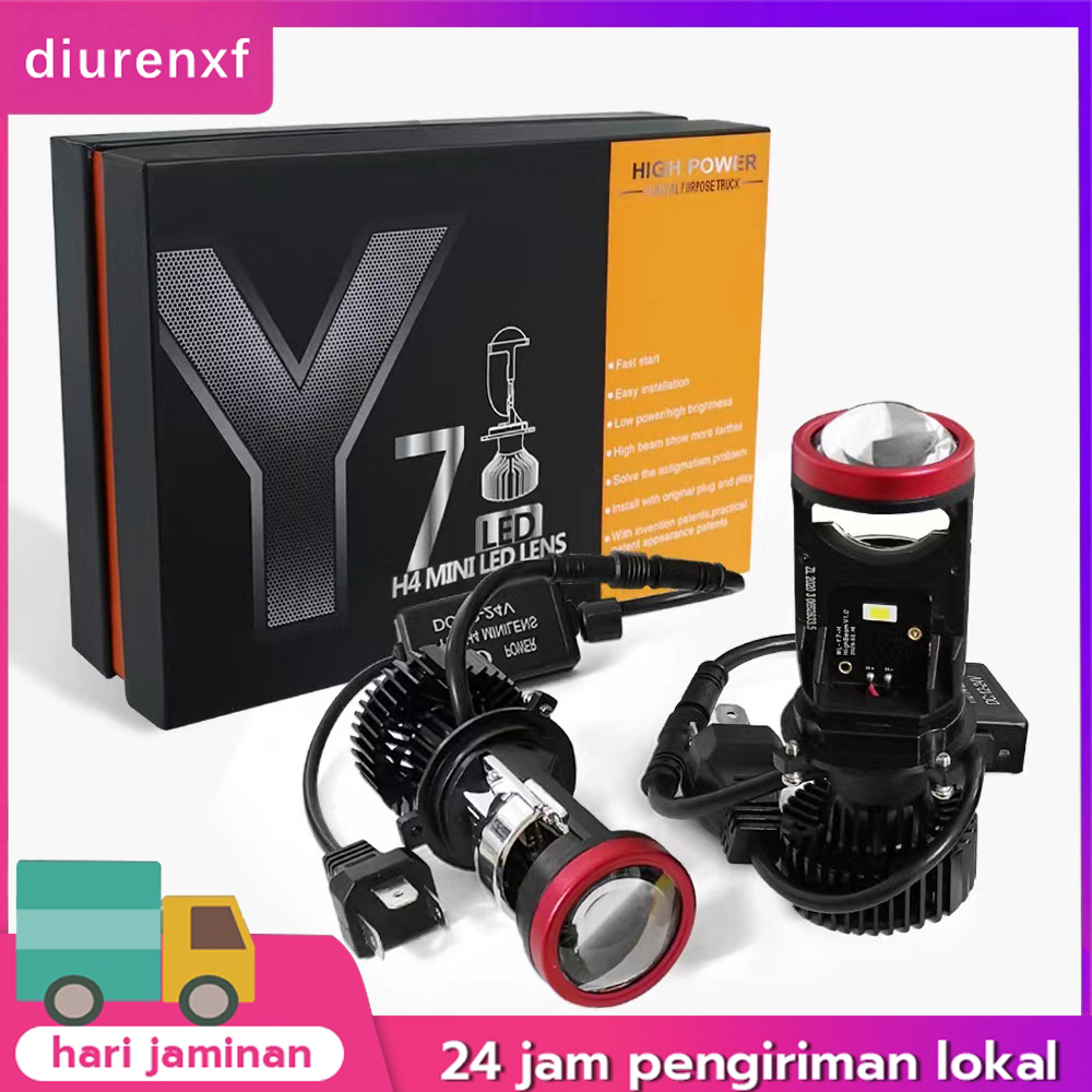 Jual [Diurenxf]LAMPU LED MOBIL MOTOR H4 MINI PROJECTOR PROJIE Y7D SUPER ...