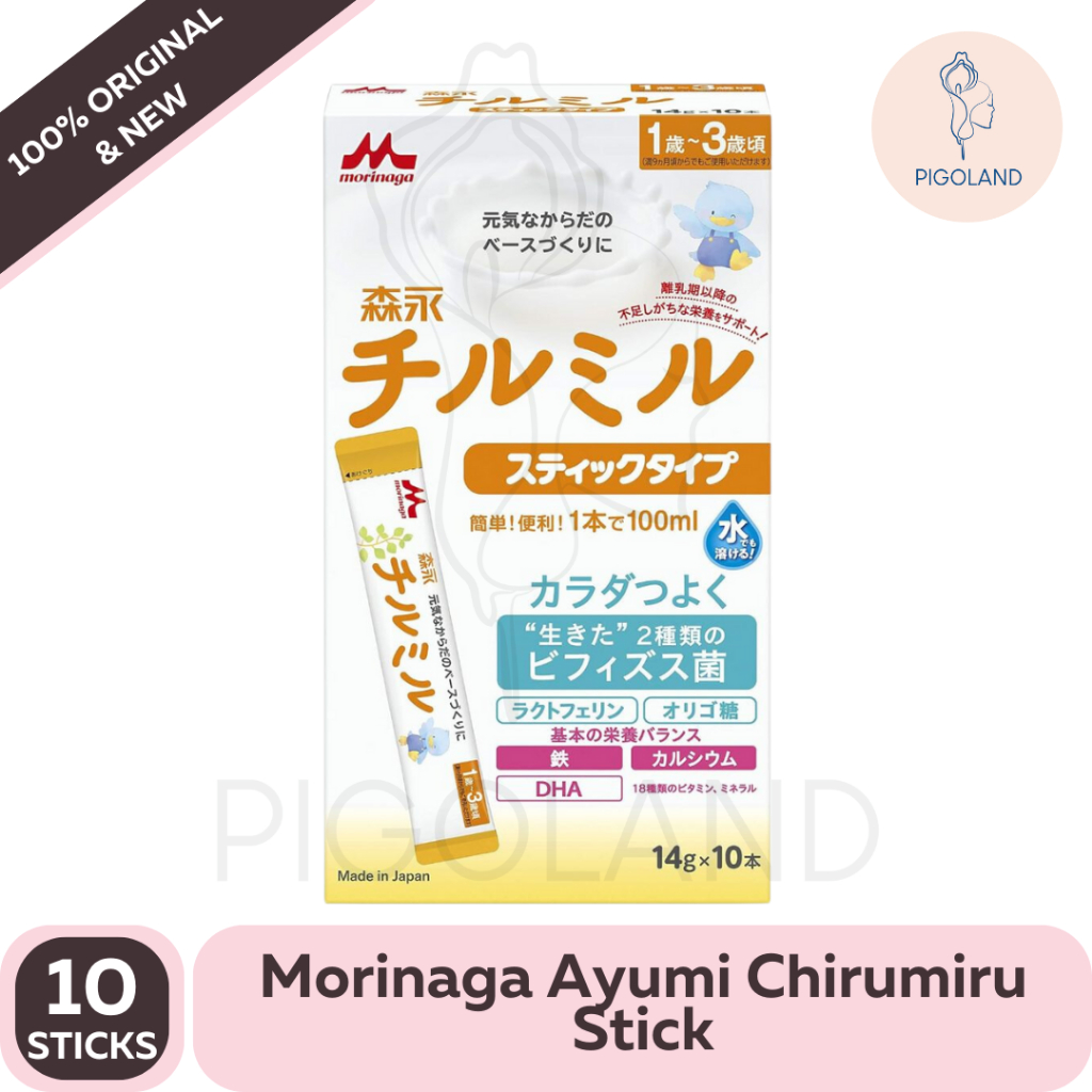 Jual Morinaga Ayumi Chirumiru 14 gram 10 sticks stick Susu Formula Bayi ...