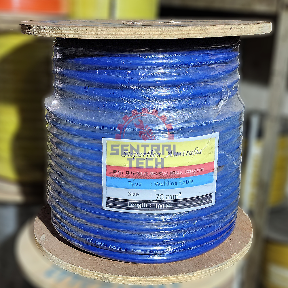 Jual Kabel Las Biru 70mm Superflex Full Tembaga Welding Cable Blue ...