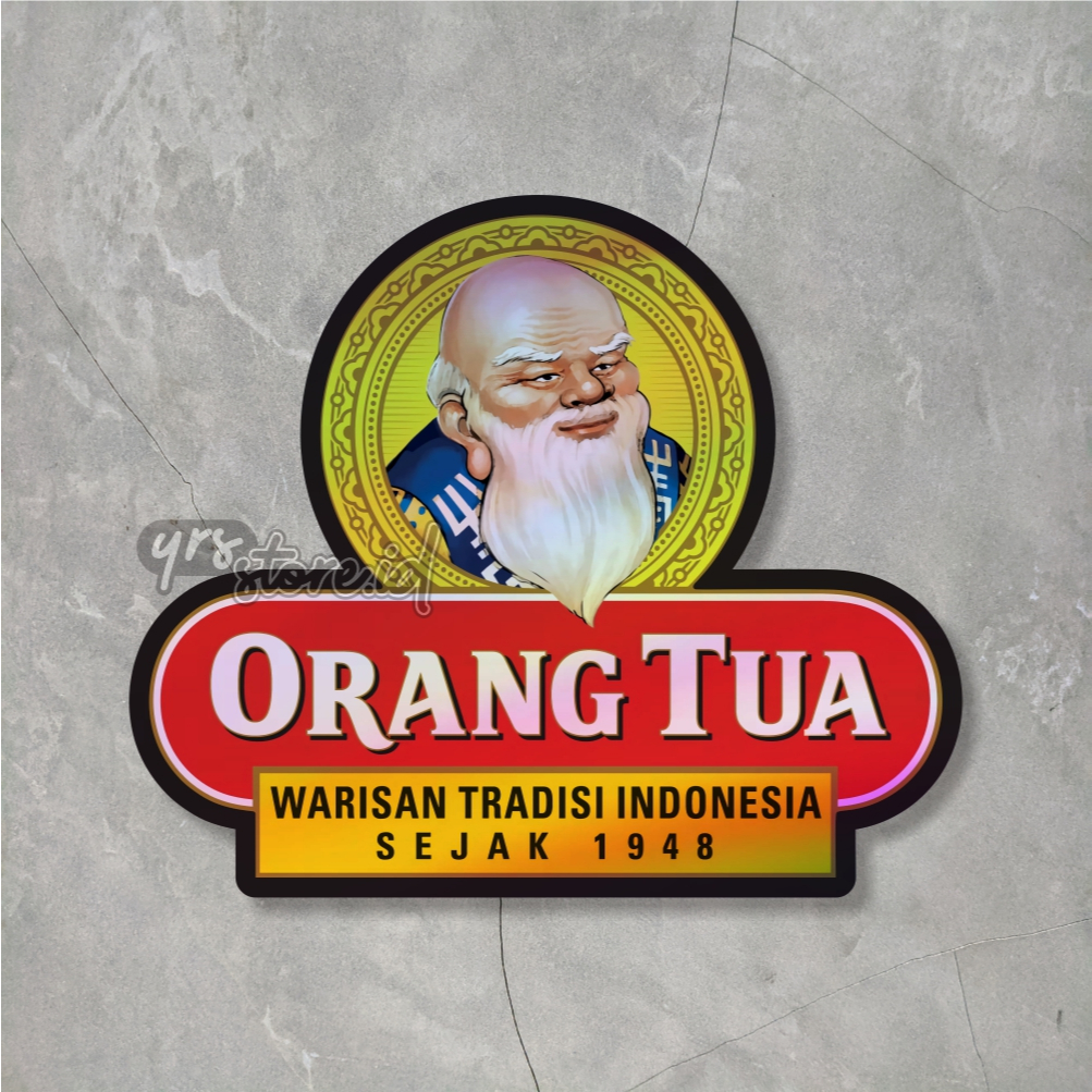 Jual Sticker Logo Orang Tua Hologram Ukuran +- 7 x 6 cm sticker ...