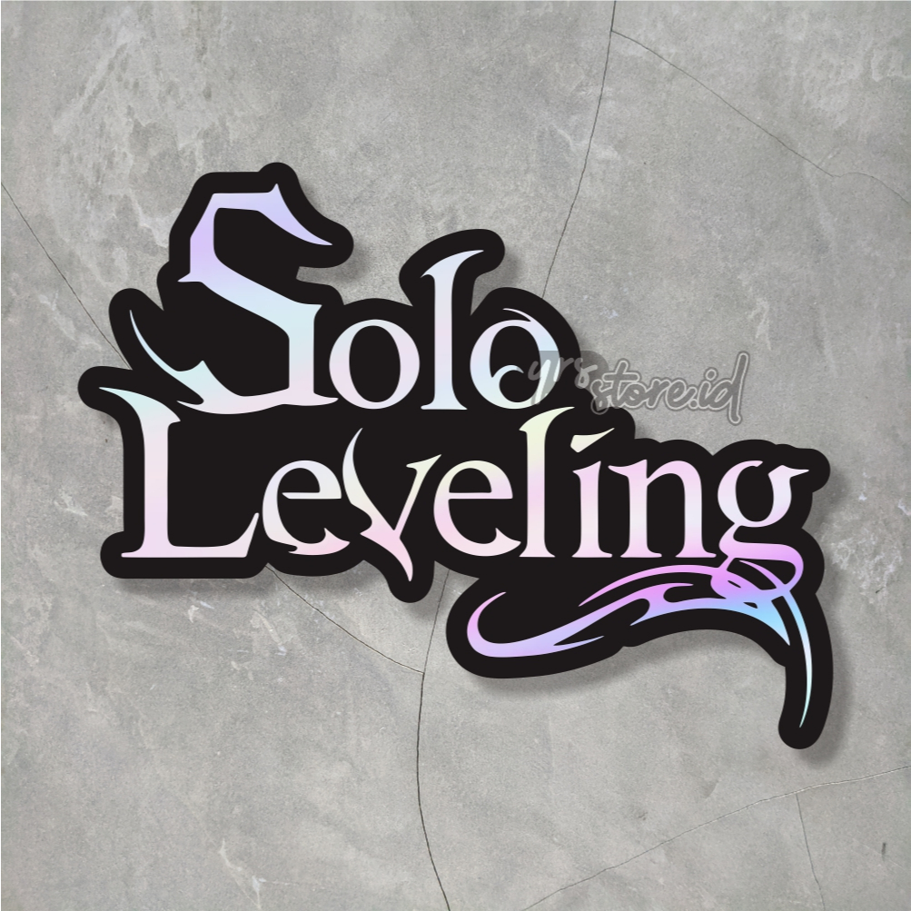 Jual Sticker Anime Hologram Solo Leveling Logo Ukuran +- 9,6 x 7,4 cm ...