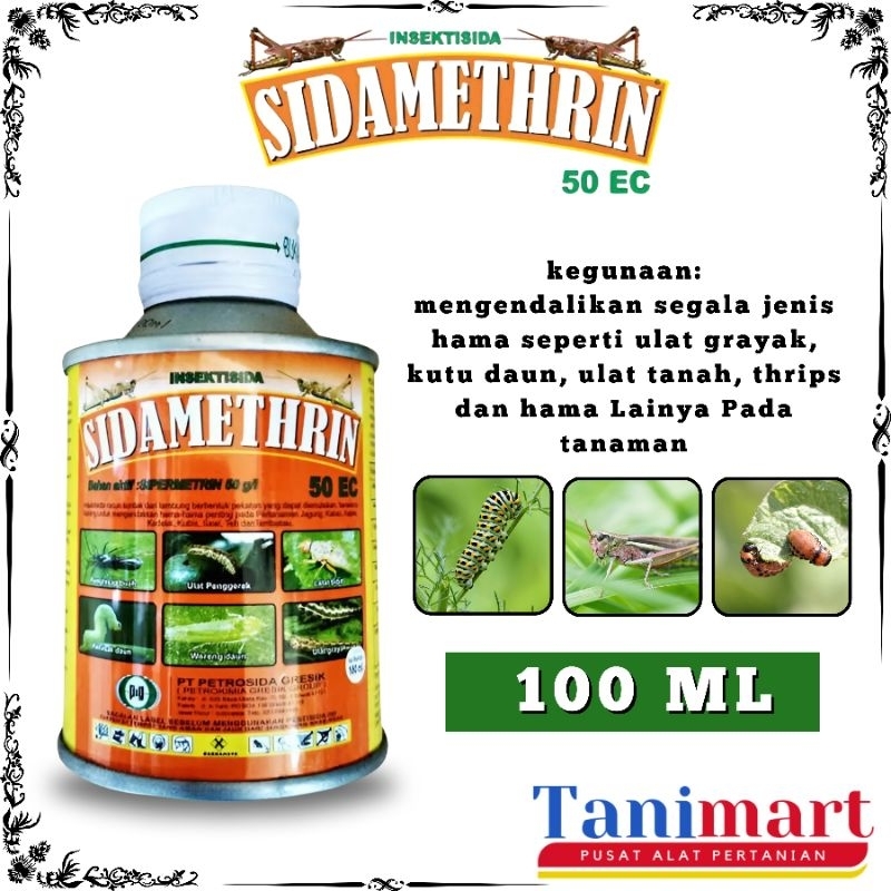 Jual SIDAMETHRIN 50 EC INSEKTISIDA TANAMAN / OBAT ULAT / OBAT BELALANG ...