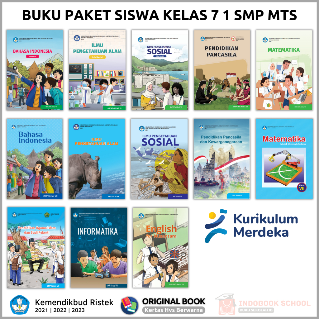 Jual Buku Paket Siswa Kelas Kls 7 1 VII SMP/MTS KURIKULUM MERDEKA Kumer Kurmer Belajar Buku ...