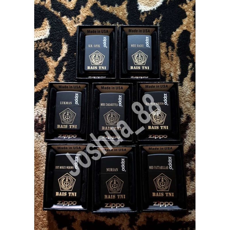 Jual Zippo Custom Ukir Logo BAIS TNI Bisa Ukir Nama Sendiri | Shopee Indonesia