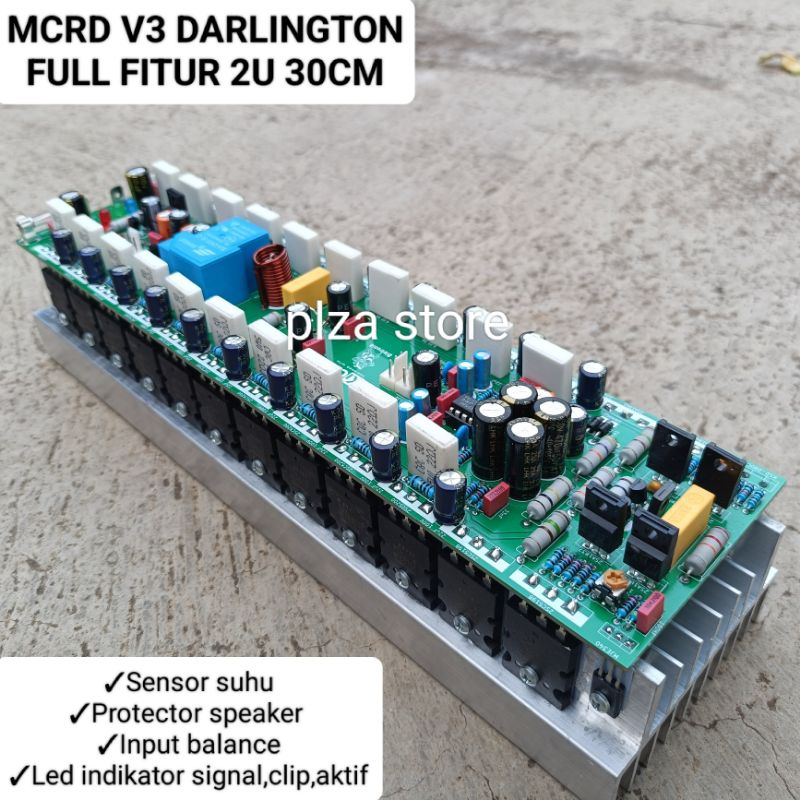 Jual Kit driver power amplifier MCRD V3 Darlington 2u 30cm full fitur ...