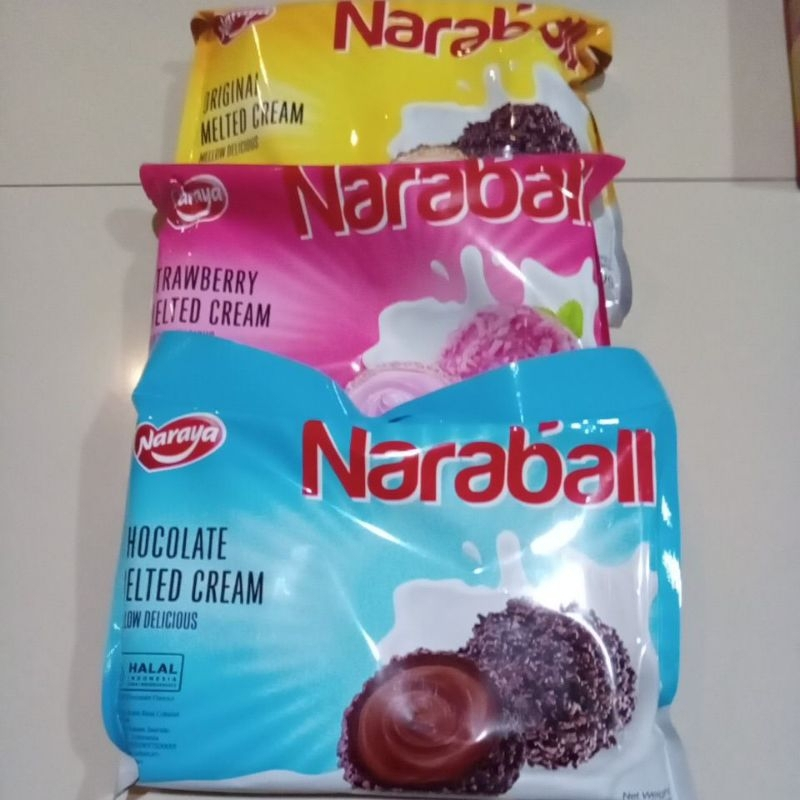 Jual Naraball Naraya Snack Wafer Chocolate & Strawberry Melted Cream ...