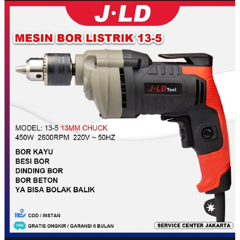Jual JLD J13-5 Mesin Bor 10mm 580W Corded Bor Listrik Murah j13-5 Termasuk Key Variable Speed ...