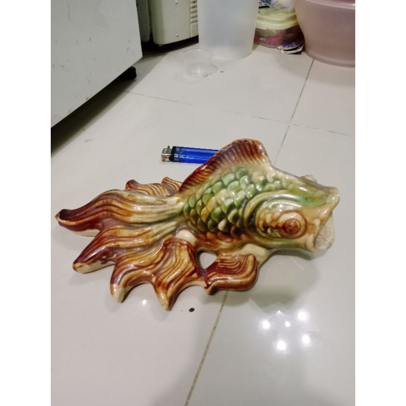 Jual Keramik antik ikan mas 29 cm | Shopee Indonesia