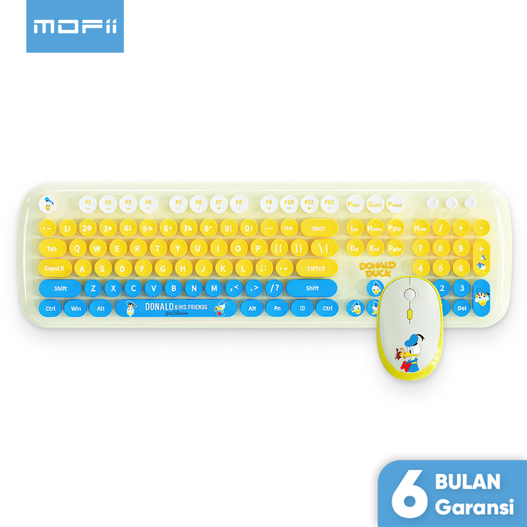 Jual MOFii Disney Keyboard Wireless Dan Mouse Wireless Set Donald Duck ...