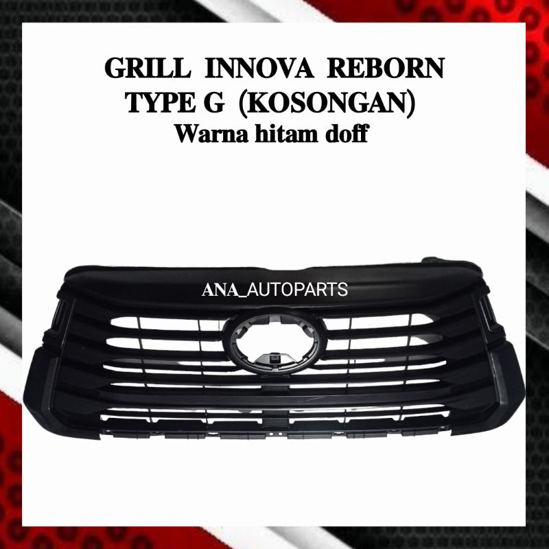 Jual Grill innova reborn type G/V hitam doff (kosongan) | Shopee Indonesia