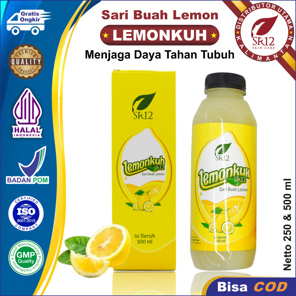 Jual Lemonkuh SR12 Herbal Sari Buah Lemon Original | Minuman Bernutrisi ...