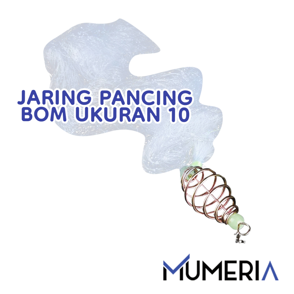 Jual Jaring Pancing Ukuran 10 Mata Bom Penangkap Perangkap Joran Kail ...