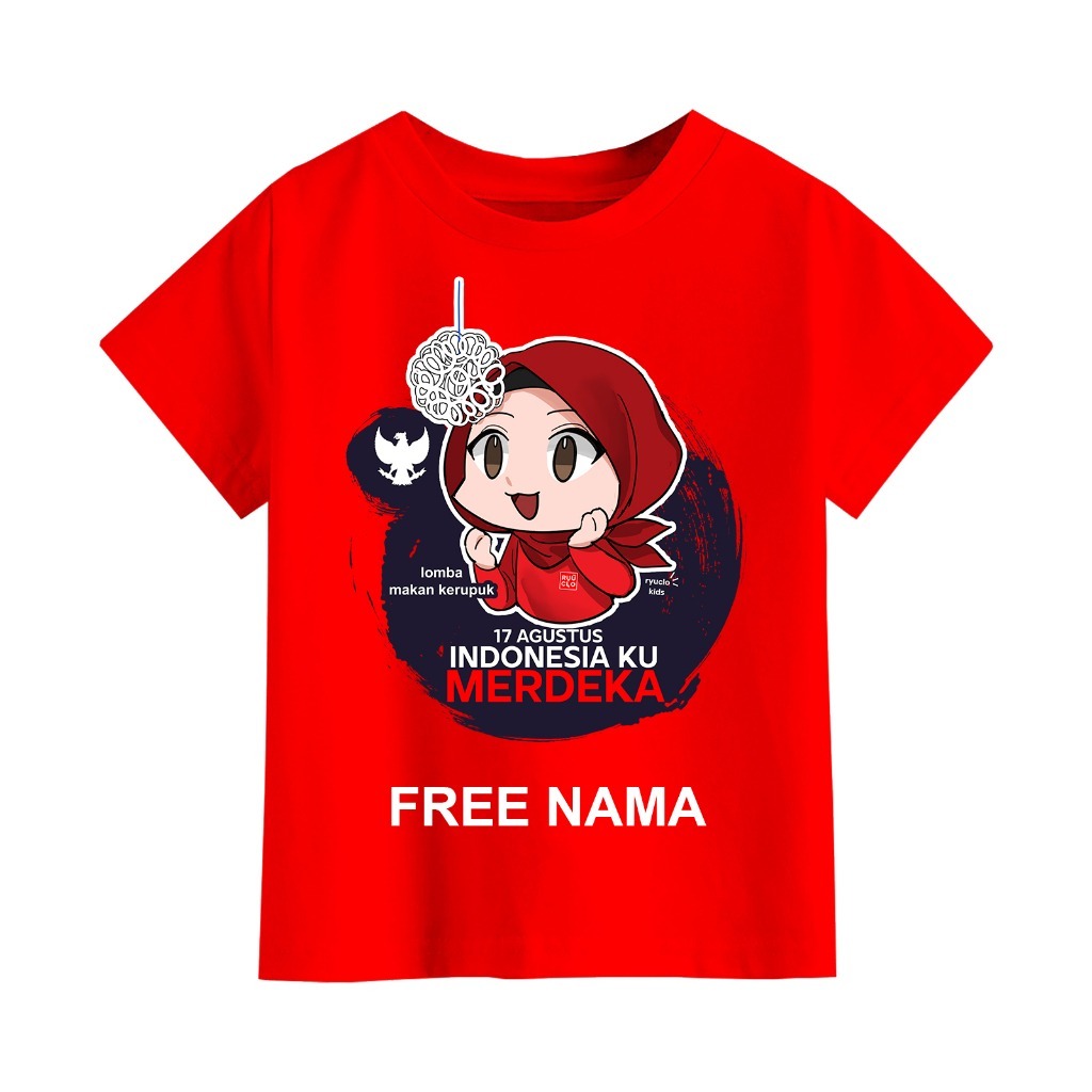 Jual Baju Kaos Distro Anak Kemerdekaan Dirgahayu 17 Agustus 1945 Indonesia HUT RI Ke 79 Usia 1 ...