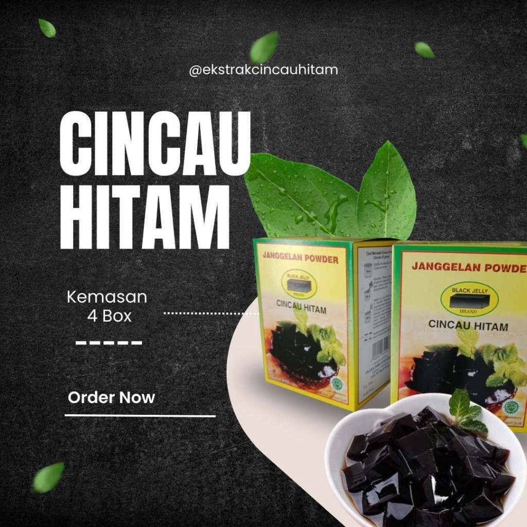 Jual Cincau Hitam Instan Lebih Sehat, Murni 100% Tanpa bahan Pengawet ...