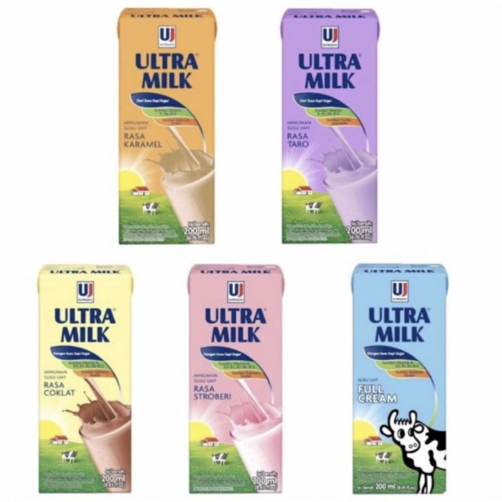 Jual Susu Ultra Milk 200ml - Susu Ultra MIlk 200ml 1 Dus | Shopee Indonesia