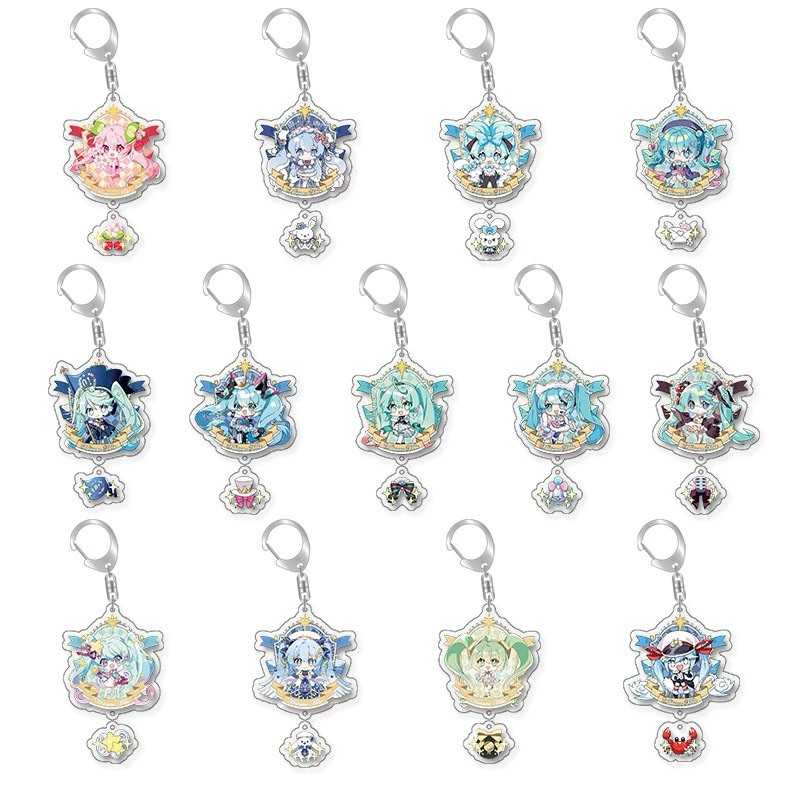 Jual hatsune miku vocaloid acryllic akrilik keychain charm anime manga ...