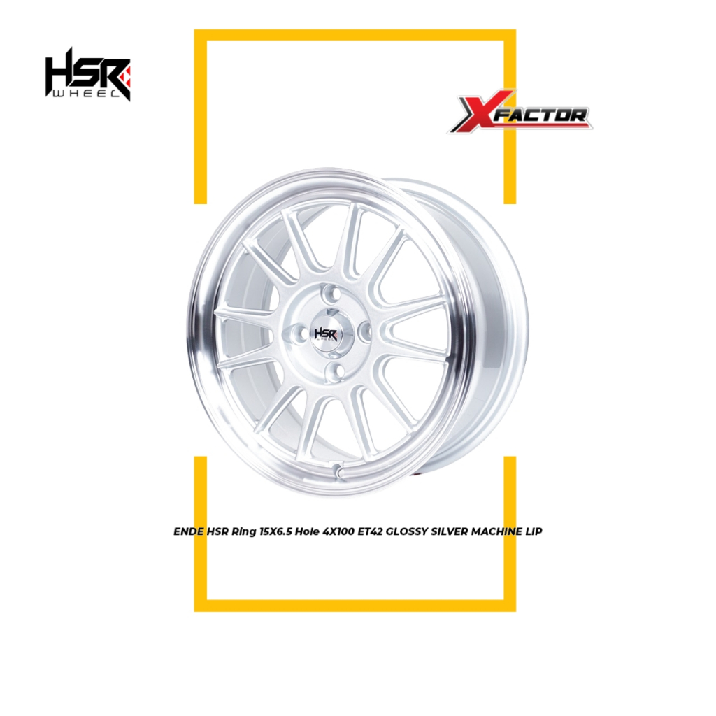 Jual VELG MOBIL HSR R15 HSR ENDE R15X6,5 H4X100 ET42 GSML | Shopee ...