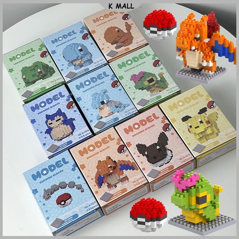 Jual Pokemon Karakter Nano Bricks Balok Mainan Hadiah Block Kecil 3D ...