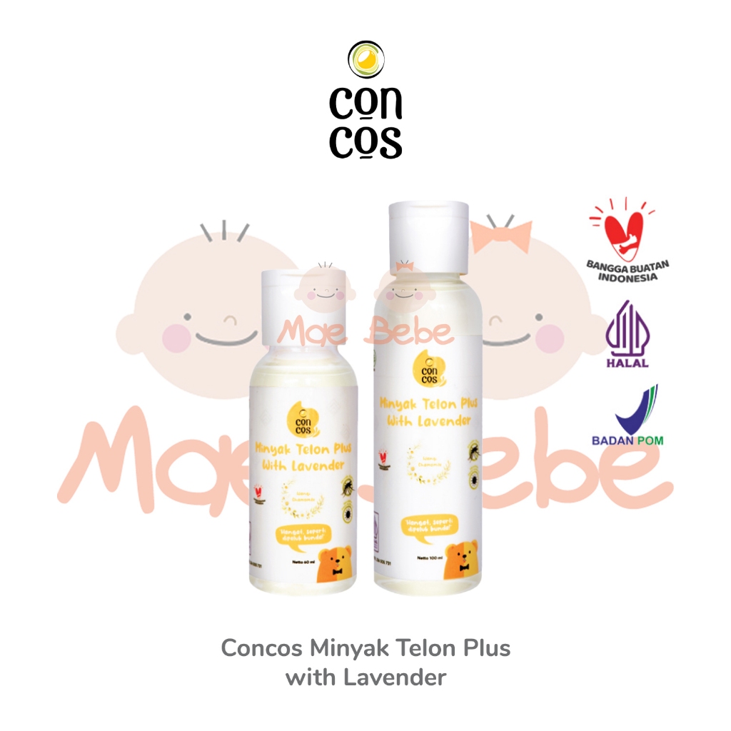 Jual Concos Minyak Telon Plus Lavender with Vitamin E Wangi Chamomile | Shopee Indonesia