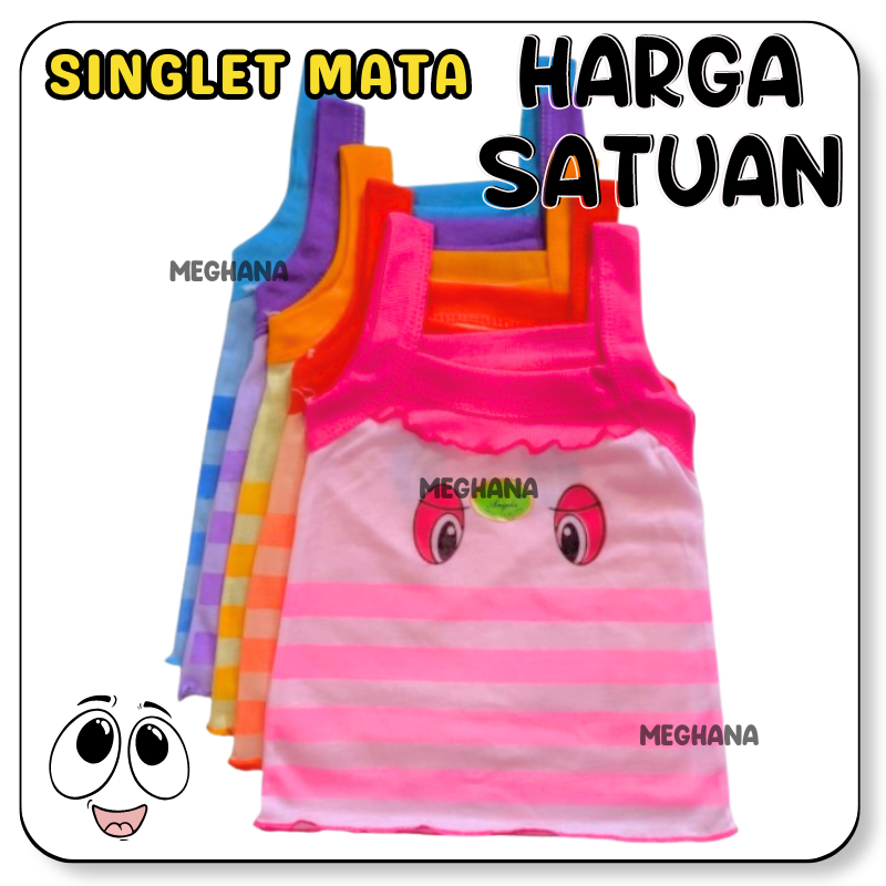 Jual SINGLET ANAK PEREMPUAN 6 bulan- 3 tahun TAHUN MOTIF Mata Obral ...