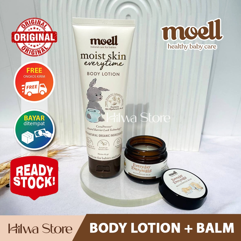 Jual MOELL SPECIAL BUNDLING BODY LOTION 185GR + MULTIPURPOSE BALM ...