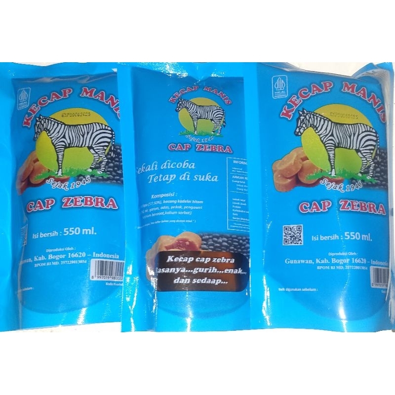 Jual kecap manis istimewa cap zebra 550ml x12 pcs | Shopee Indonesia