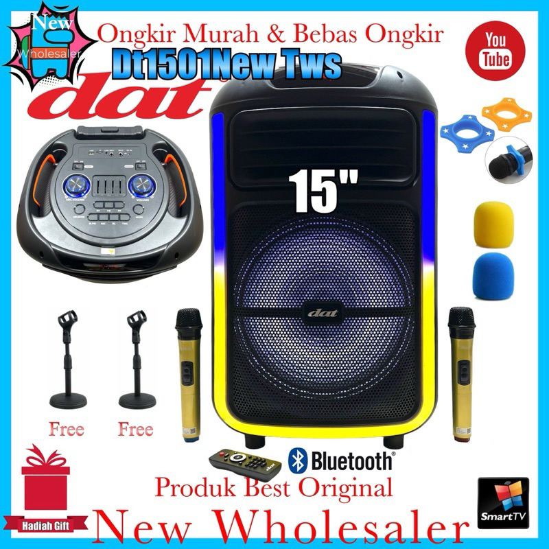 Jual Speaker aktif Sound Portable Aiwa Aw115 15 inch wireless extra ...