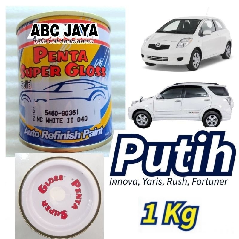Jual Cat Penta Super Gloss 5460-90361 NC White II 040 1kg Putih Solid ...