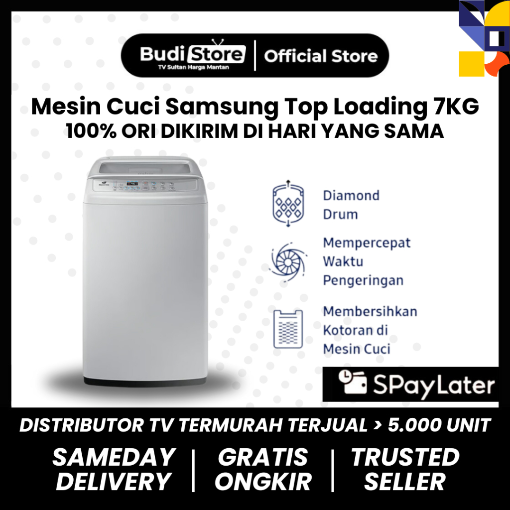 Jual SAMSUNG MESIN CUCI TOP LOAD 7KG - WASHING MACHINE TOP 7KG ...