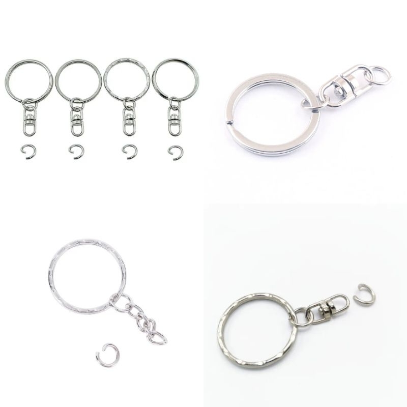 Jual [SERIES] 1 pcs Ring Gantungan Kunci Jenis Wave / Tebal Pipih ...