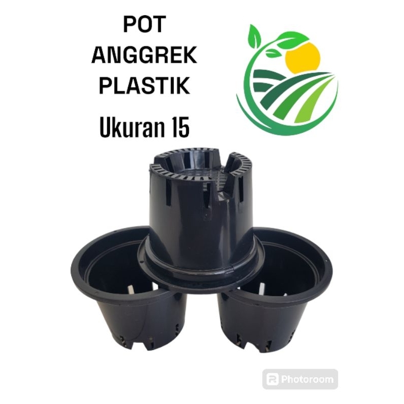 Jual POT ANGGREK PLASTIK GBL / POT TEBAL UKURAN 15 CM | Shopee Indonesia