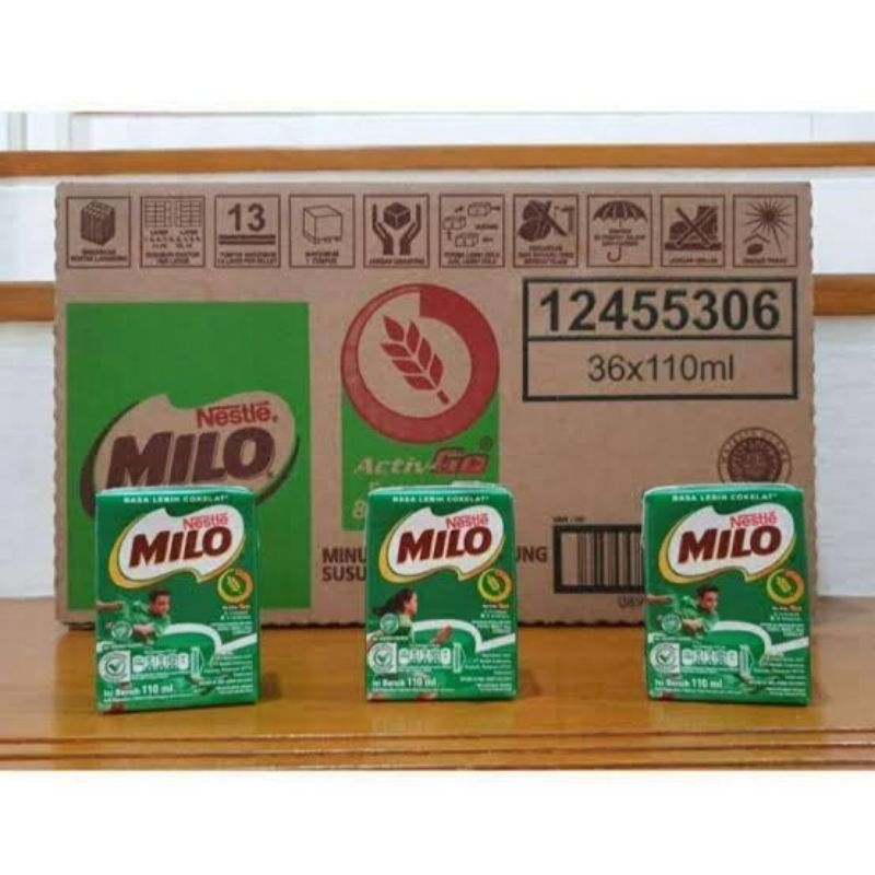 Jual MILO AKTIV GO UHT susu Coklat 36pcs x 110ml | Shopee Indonesia
