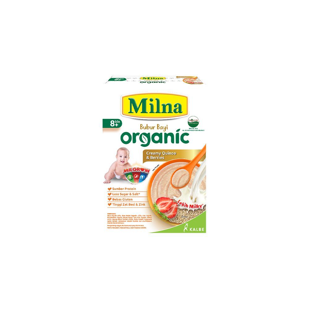 Jual Milna Organic Creamy Quinoa & Berries 8+ 100 gr | Shopee Indonesia