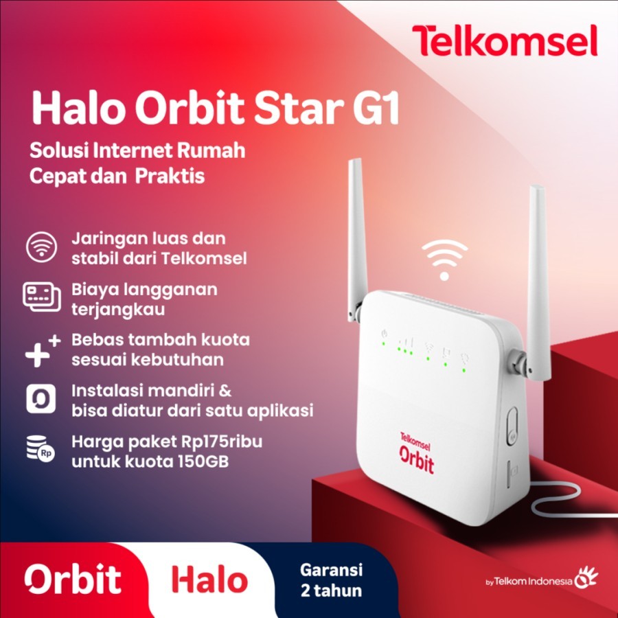 Jual Telkomsel Halo Orbit 150GB + Star G1 Modem WiFi 4G High Speed | Shopee Indonesia