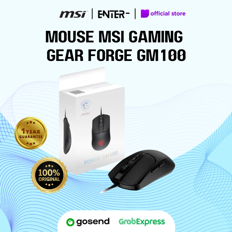 Jual MSI Forge GM100 Gaming Mouse RGB 6400 Dpi | Shopee Indonesia