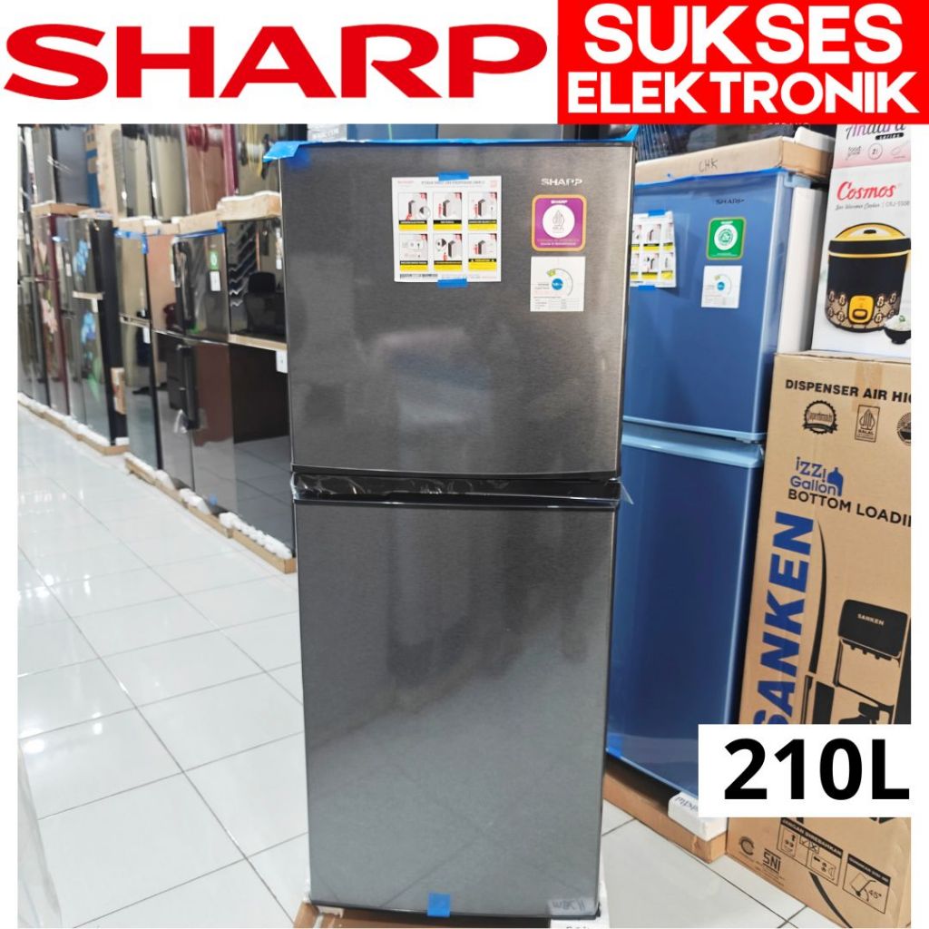 Jual KULKAS SHARP SJ-236MN-HS / LEMARI ES 2 PINTU SJ 236 MN HS 23MN 187 LITER 187L L | Shopee ...