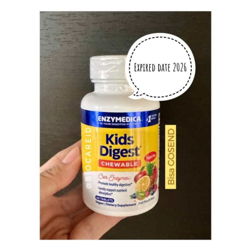 Jual ENZYMEDICA KIDS DIGEST CHEWABLE DIGESTIVE ENZYMES | Shopee Indonesia