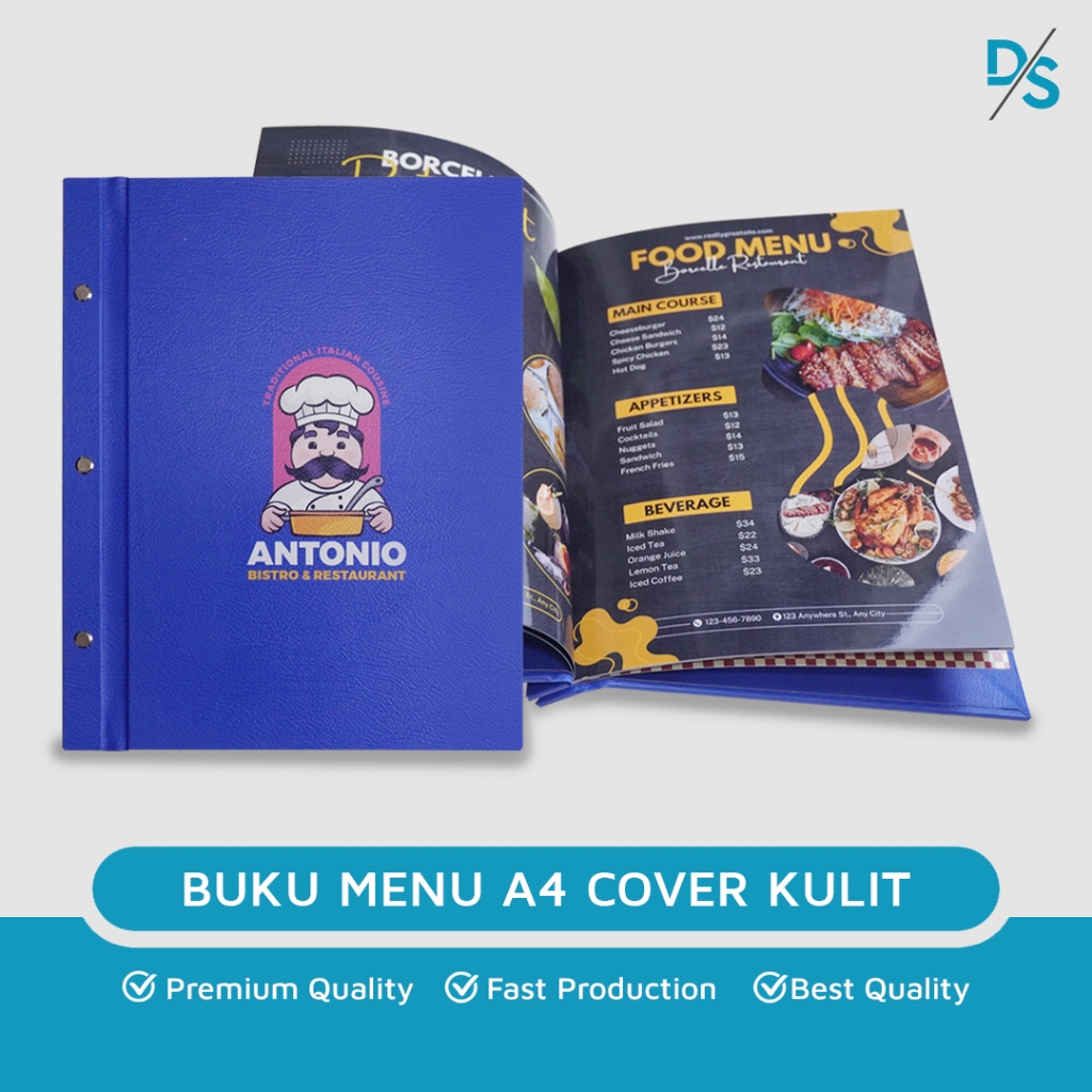 Jual DSPRINTING - Buku Menu Custom / Print Book Restoran / Cetak Cover ...