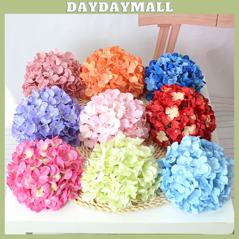 Jual Hydrangea Artificial Flower Bunga Hydrangea Palsu Tanpa Tangkai ...