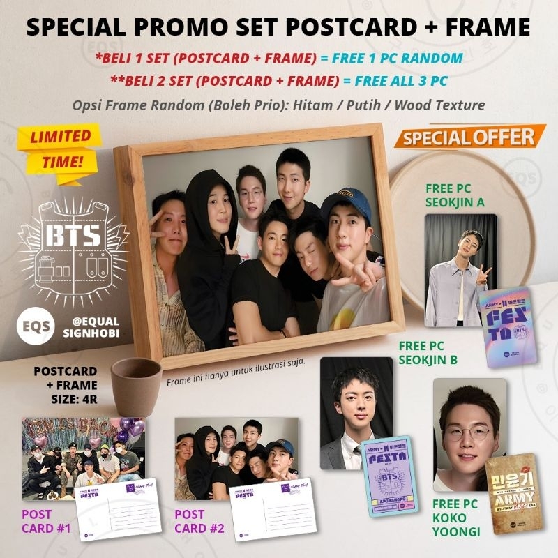 Jual Ultra HD PREMIUM BTS POSTCARD by EQS | Shopee Indonesia