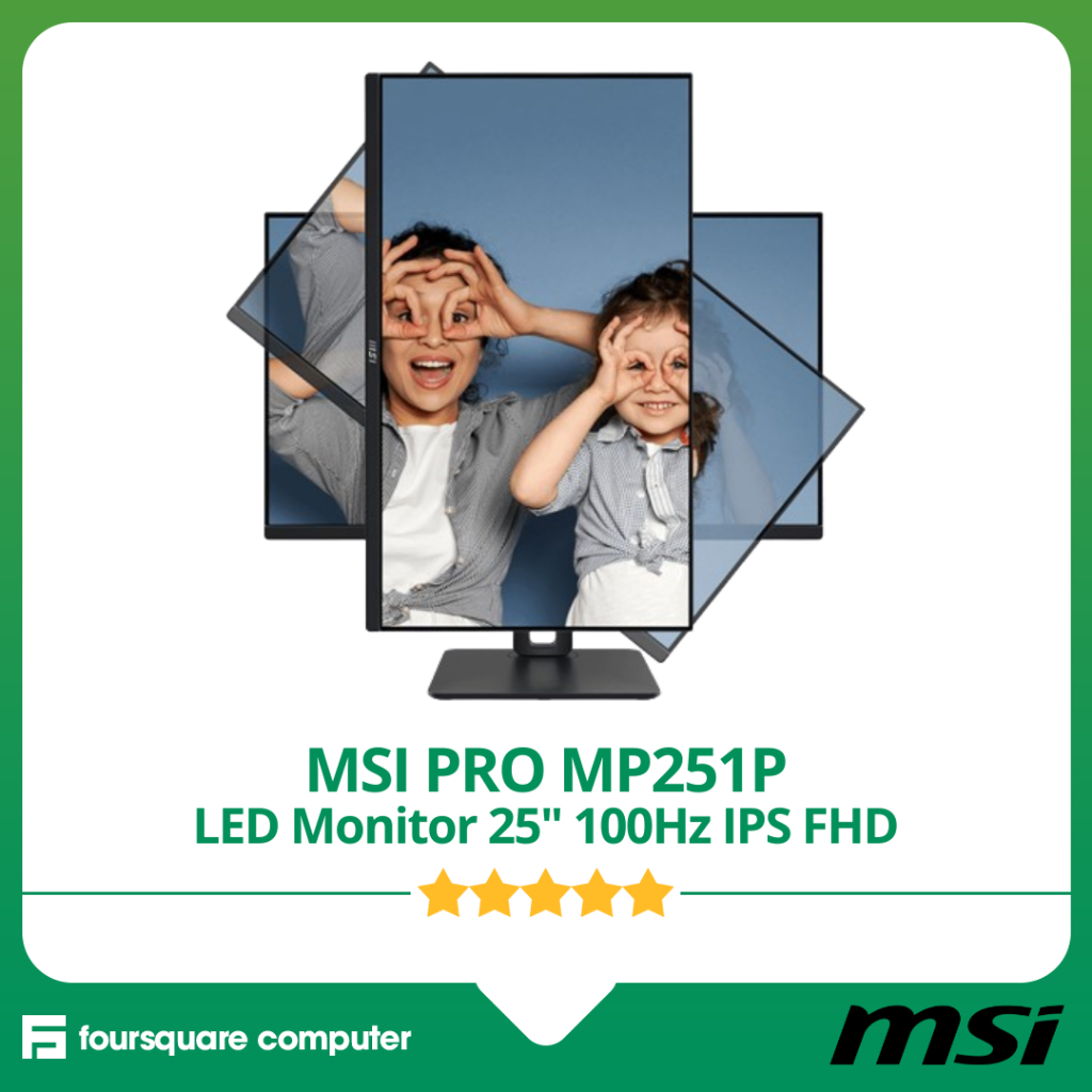 Jual LED Monitor MSI PRO MP251P 25 Inch IPS Full HD 100Hz 1ms | Shopee ...
