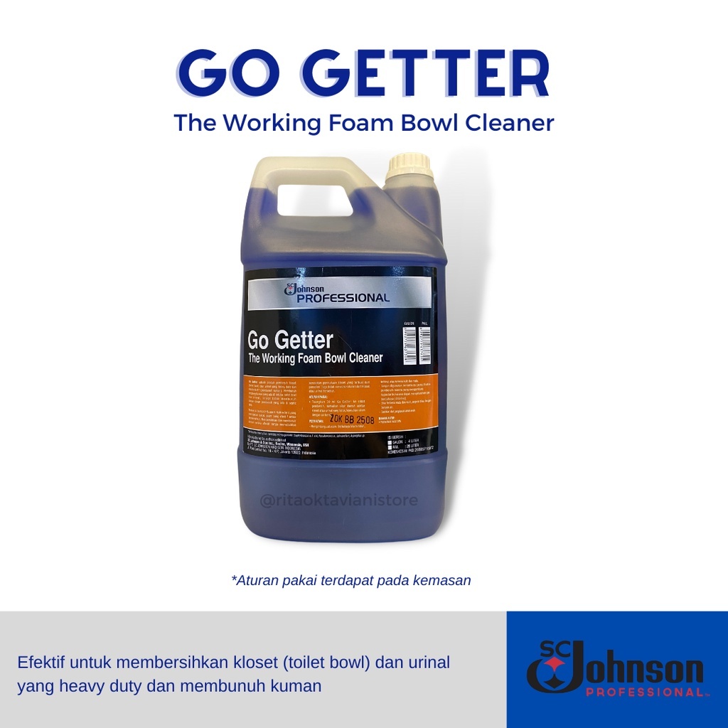 Jual Go Getter Cairan Pembersih Kerak Noda Kloset 4 Liter 4000ml Sc ...